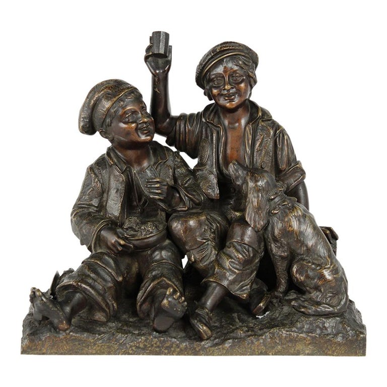 Antique Bronze Figurine For Sale at 1stDibs