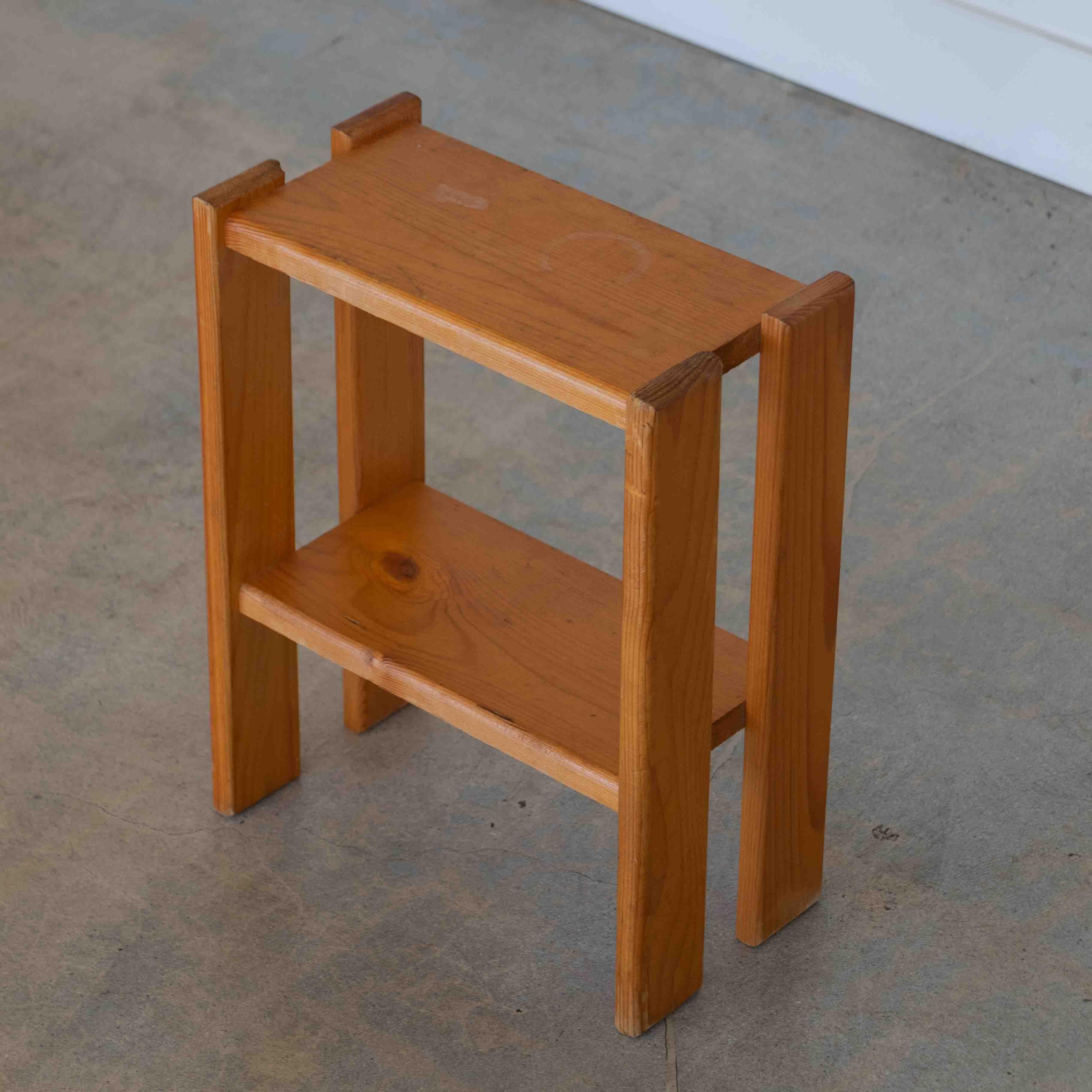 Petite French Elm Side Table For Sale at 1stDibs