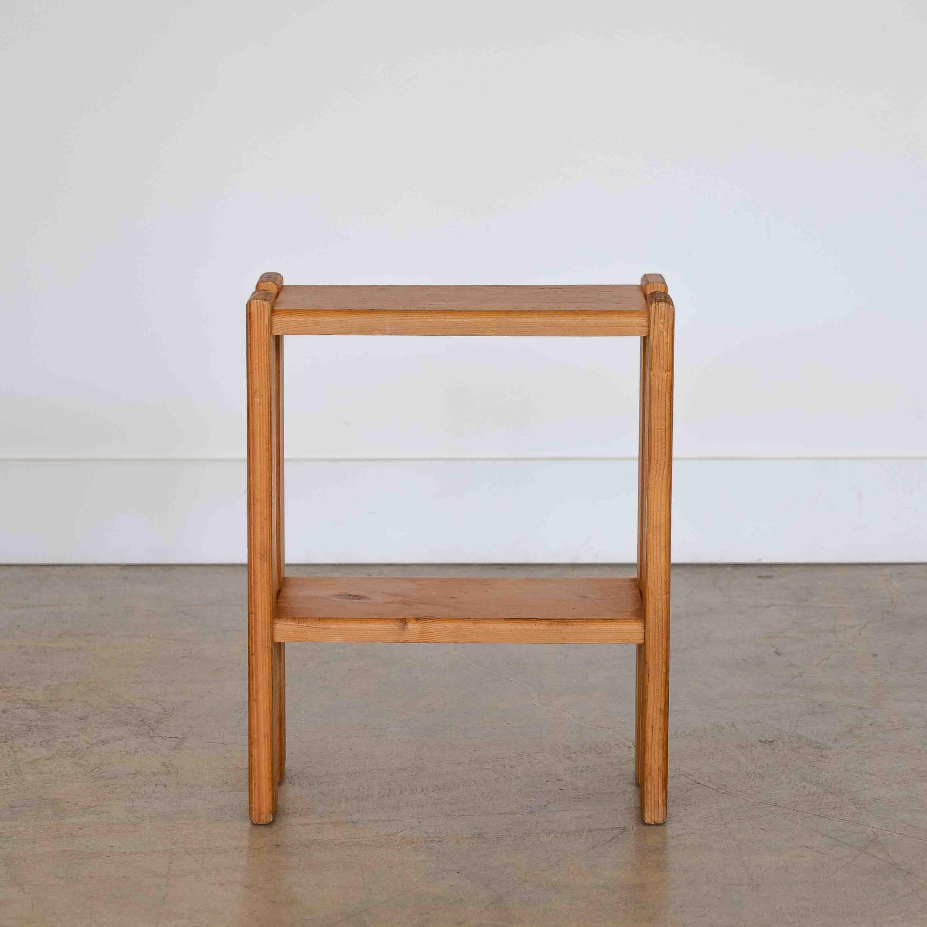 Petite French Elm Side Table For Sale at 1stDibs