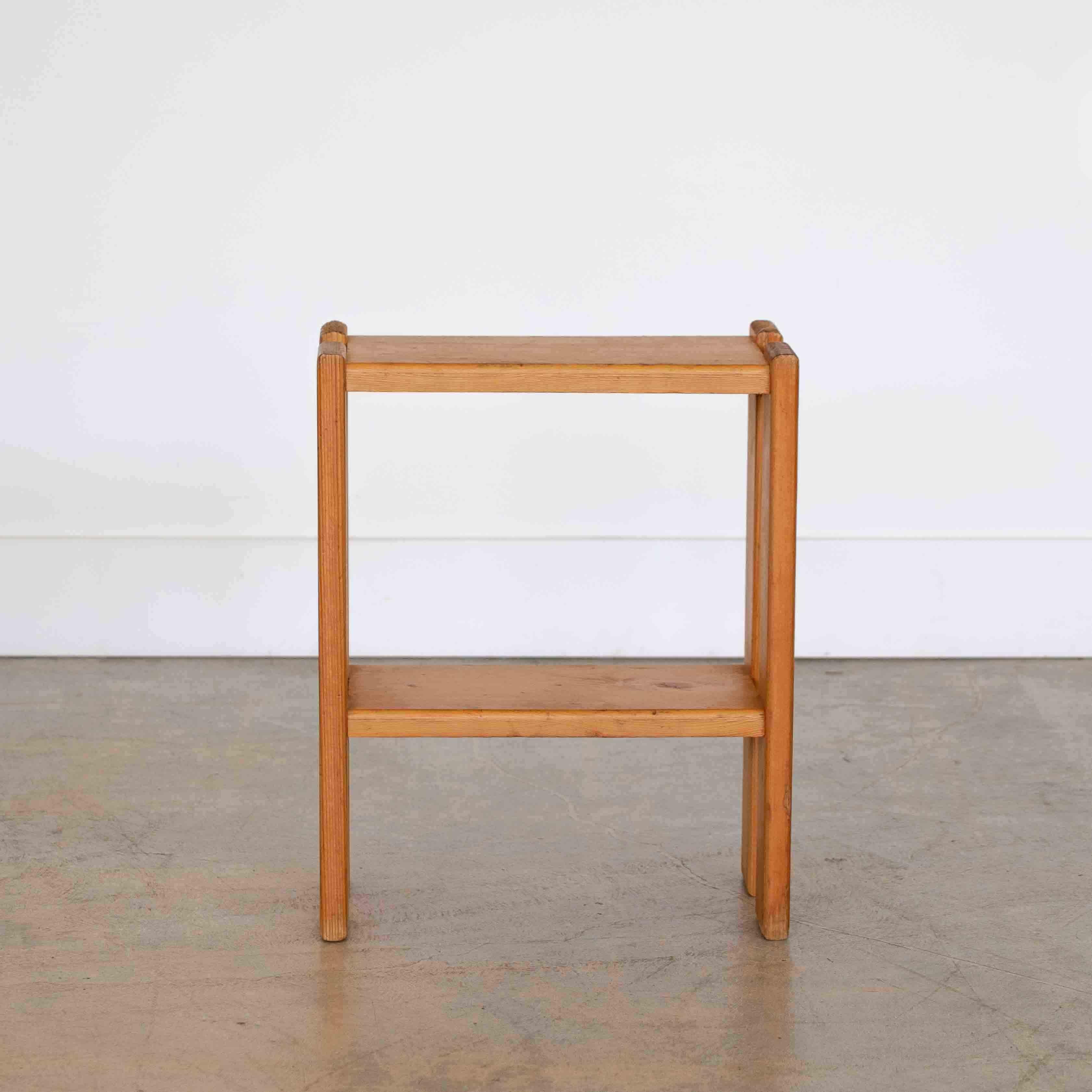 Petite French Elm Side Table For Sale at 1stDibs