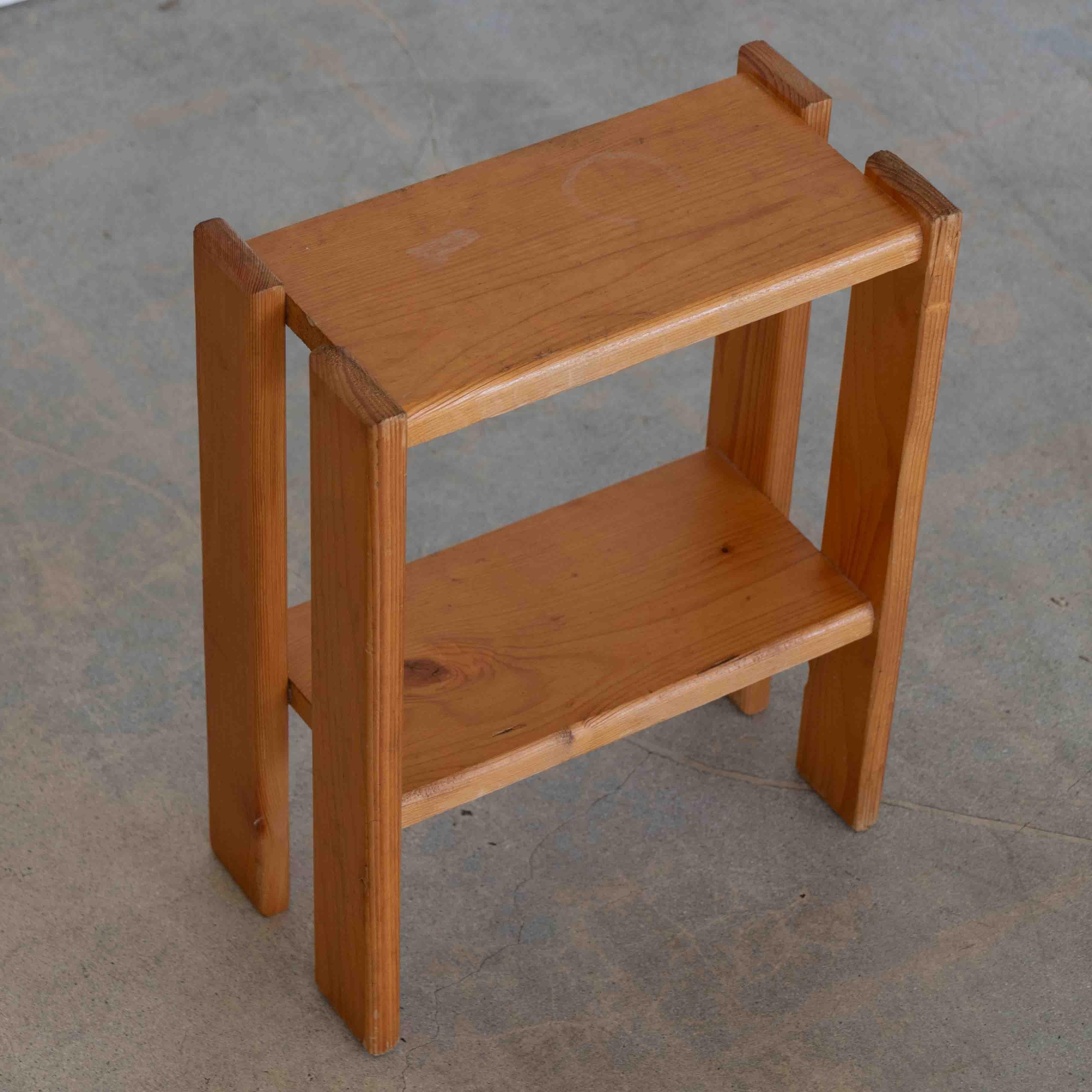 Petite French Elm Side Table For Sale at 1stDibs
