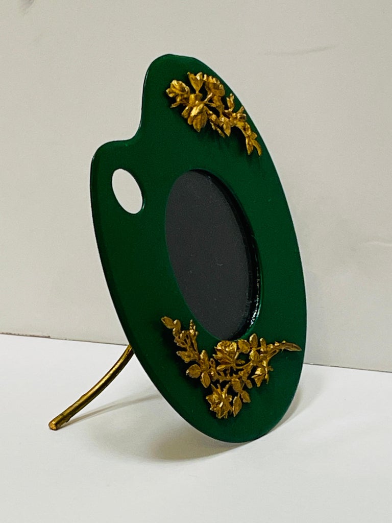 Petite French Enameled and Gilt Bronze Aesthetic Artist Palette Motif ...