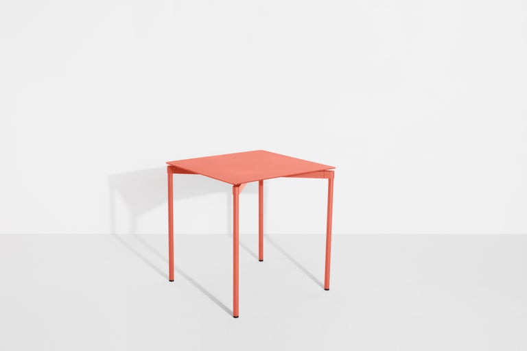 Petite Friture Fromme Square Table in Coral Aluminium by Tom Chung For ...