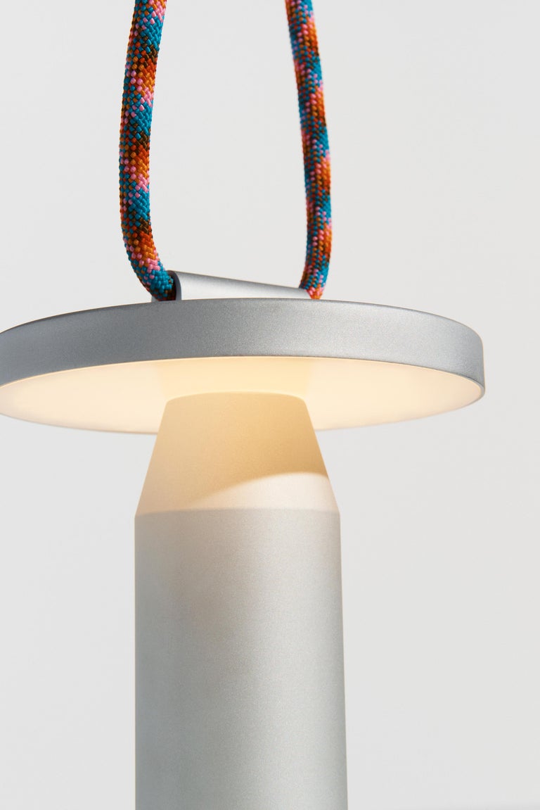Petite Friture Quasar Portable Table Lamp in Natural Aluminium by Samy ...