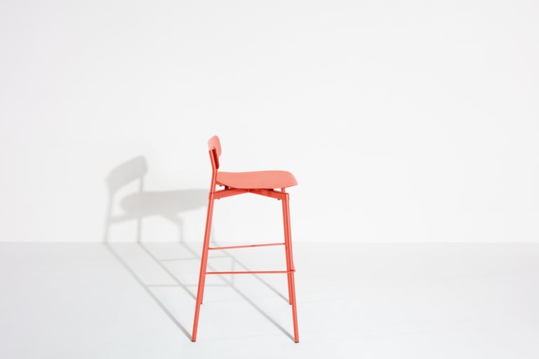 Petite Friture Small Fromme Bar Stool in Coral Aluminium by Tom Chung ...