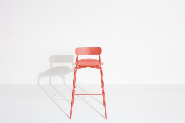 Petite Friture Small Fromme Bar Stool in Coral Aluminium by Tom Chung ...