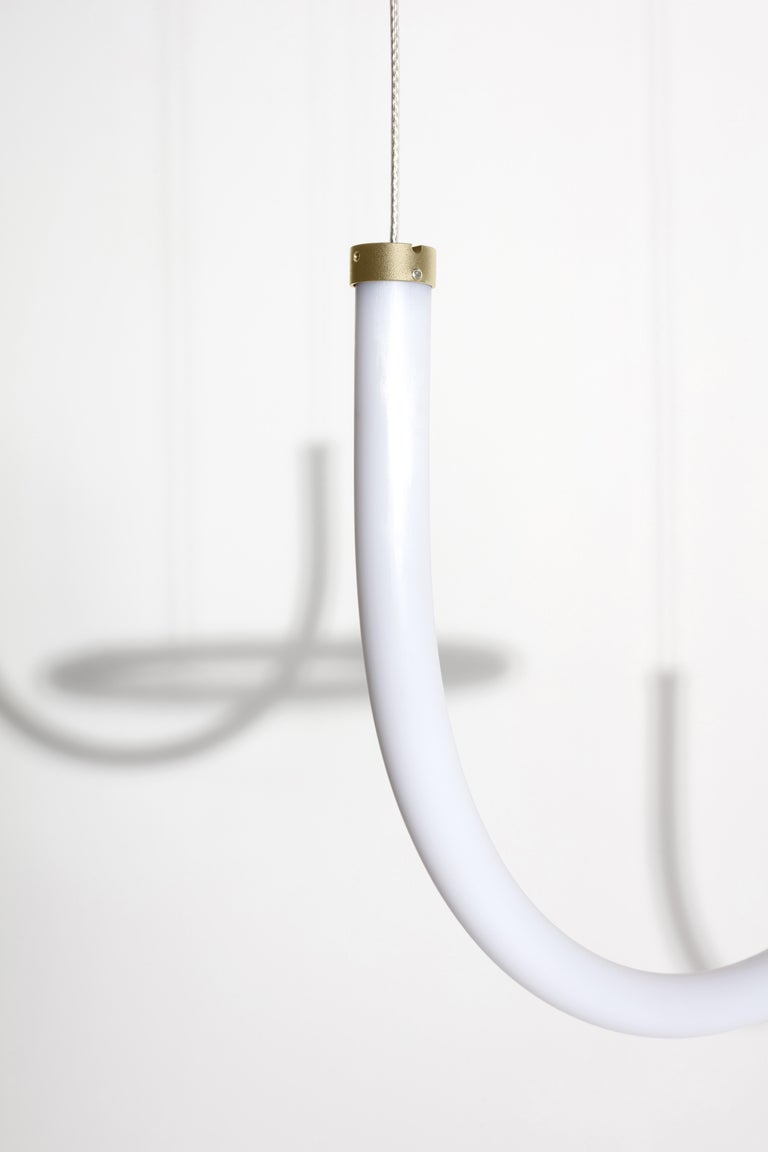 Petite Friture Unseen Quintuple Pendant Light System in Brass ...