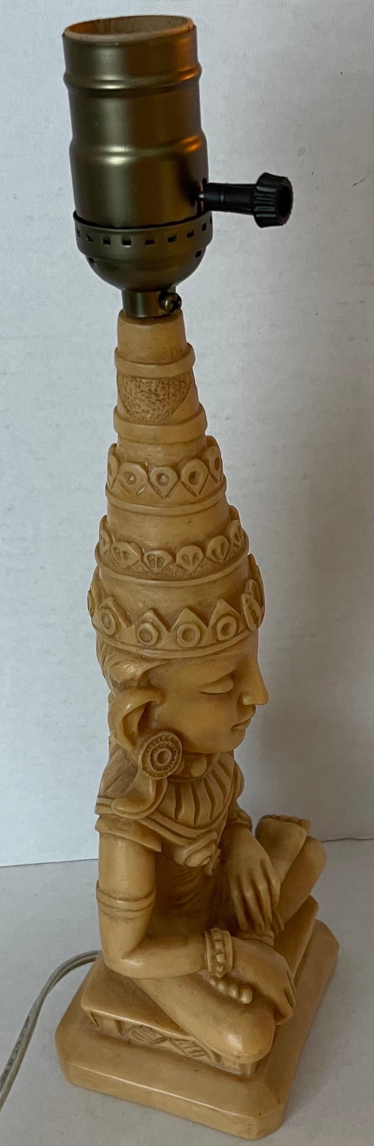 Petite James Mont Style Buddha Lamp For Sale at 1stDibs