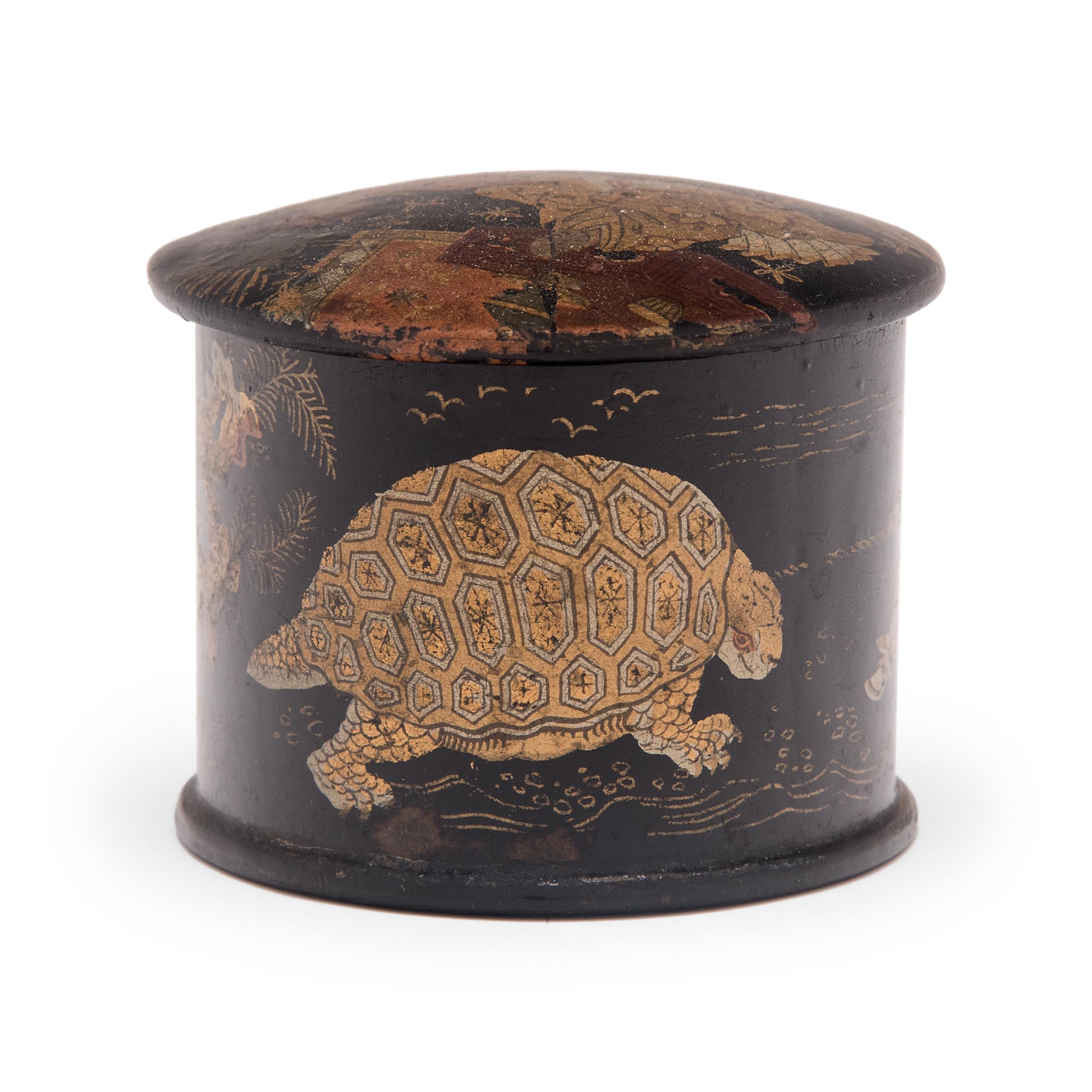 Petite Japanese Gilt Lacquer Box at 1stDibs