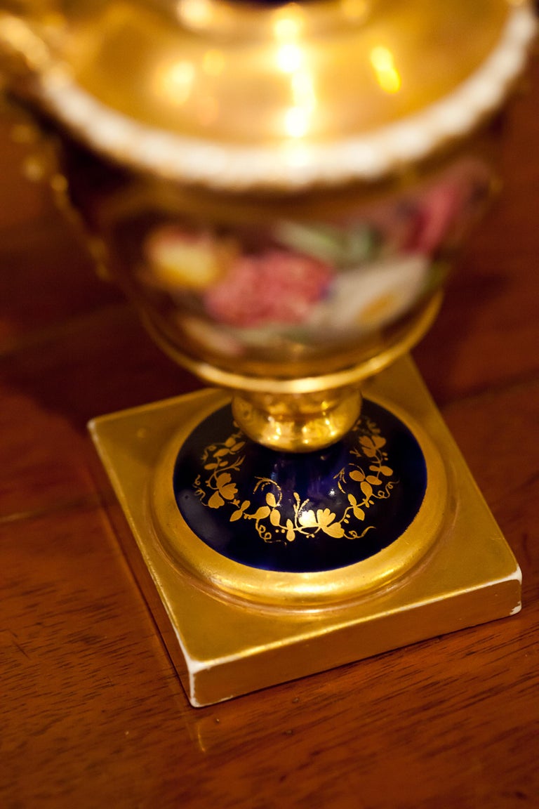 Petite Pair of English Hard-Paste Porcelain Vases, circa 1825 For Sale ...