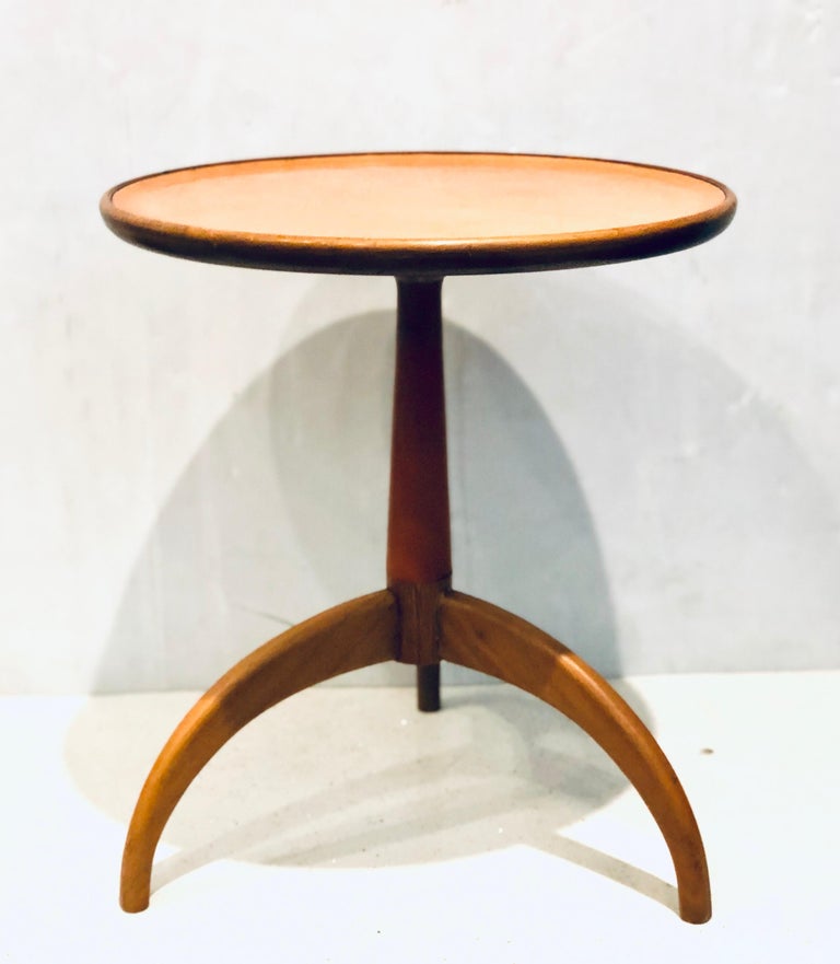 Petite Rare Horn Legs Cocktail Table with Leather Top by Heritage ...