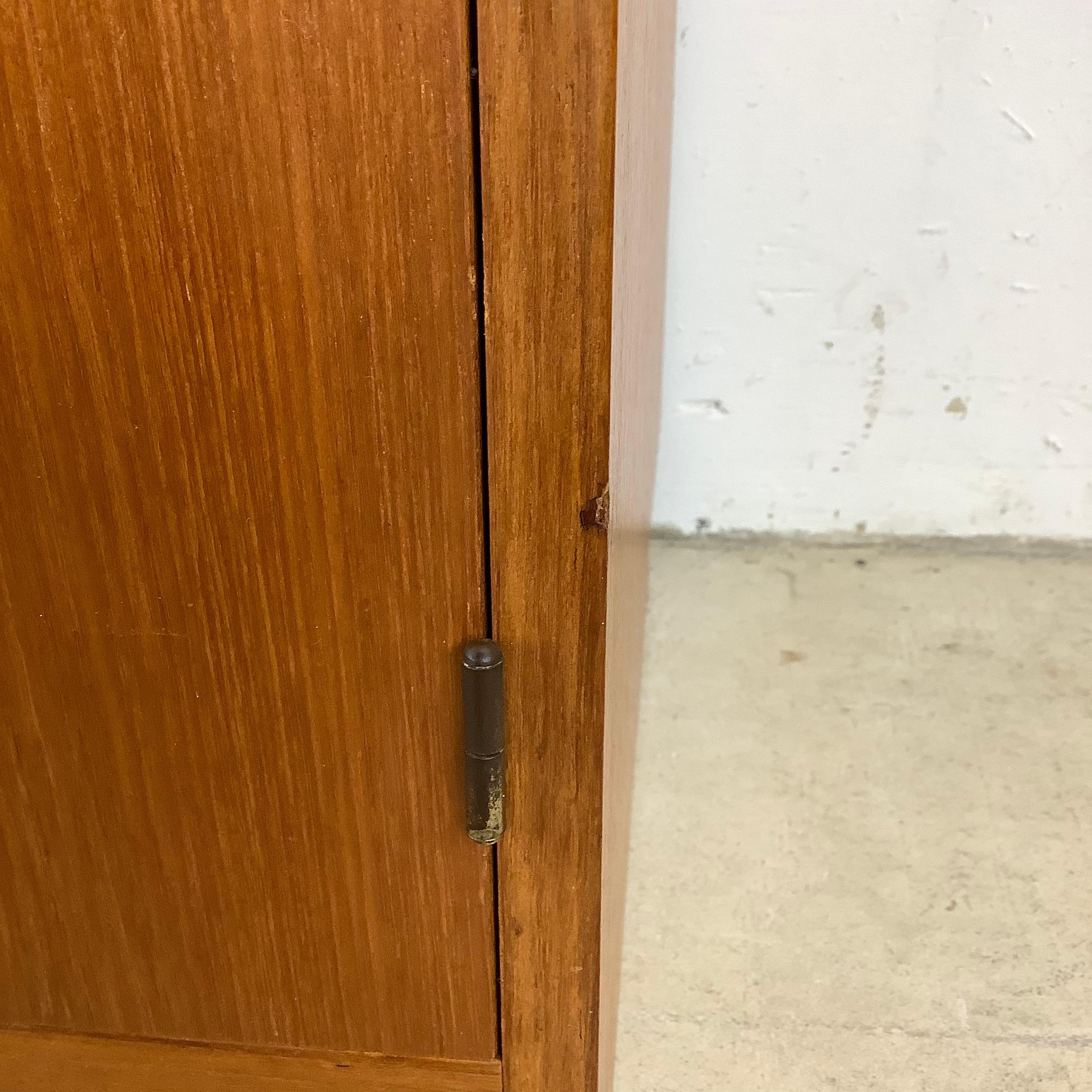 Petite Scandinavian Modern Teak Office Cabinet with Lock For Sale at ...