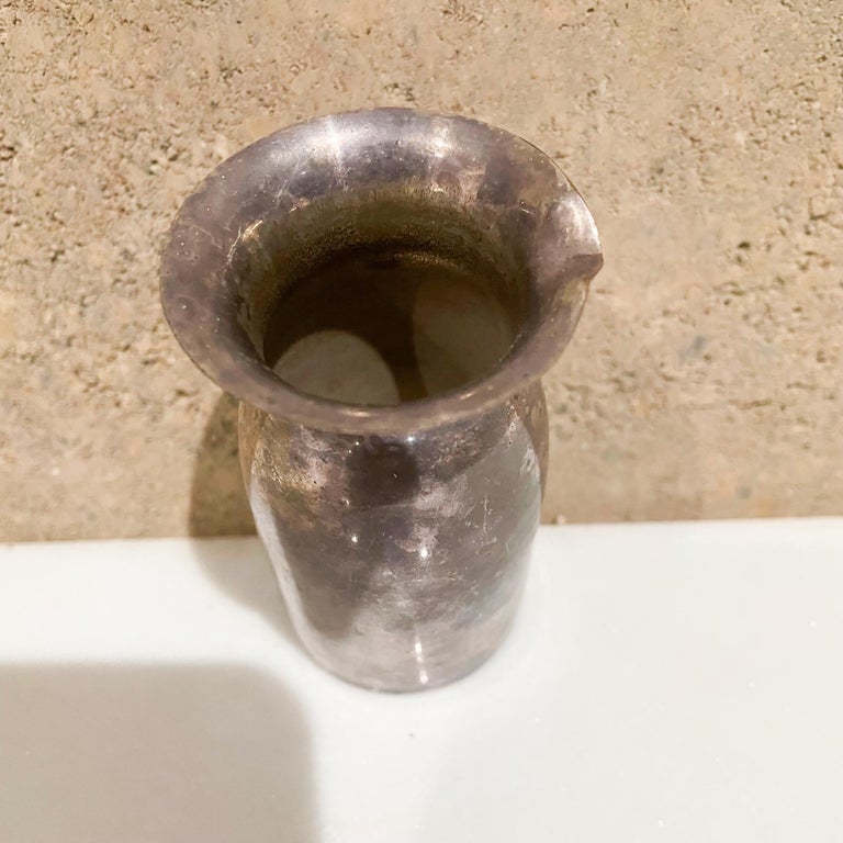 Petite Carafe Personal Milk Creamer in Silver Plate Made in Mexico ...