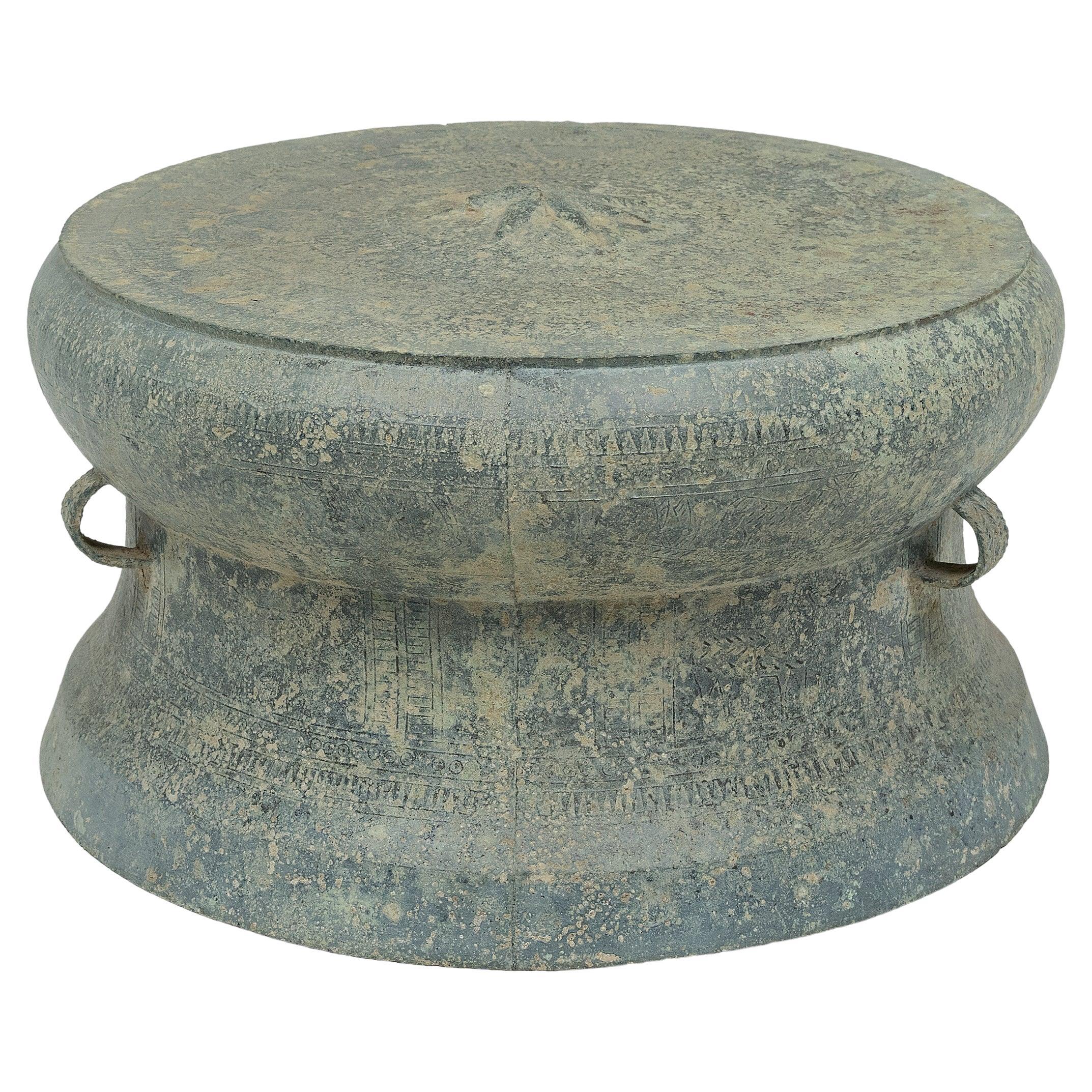 Southeast Asian Bronze Rain Drum at 1stDibs