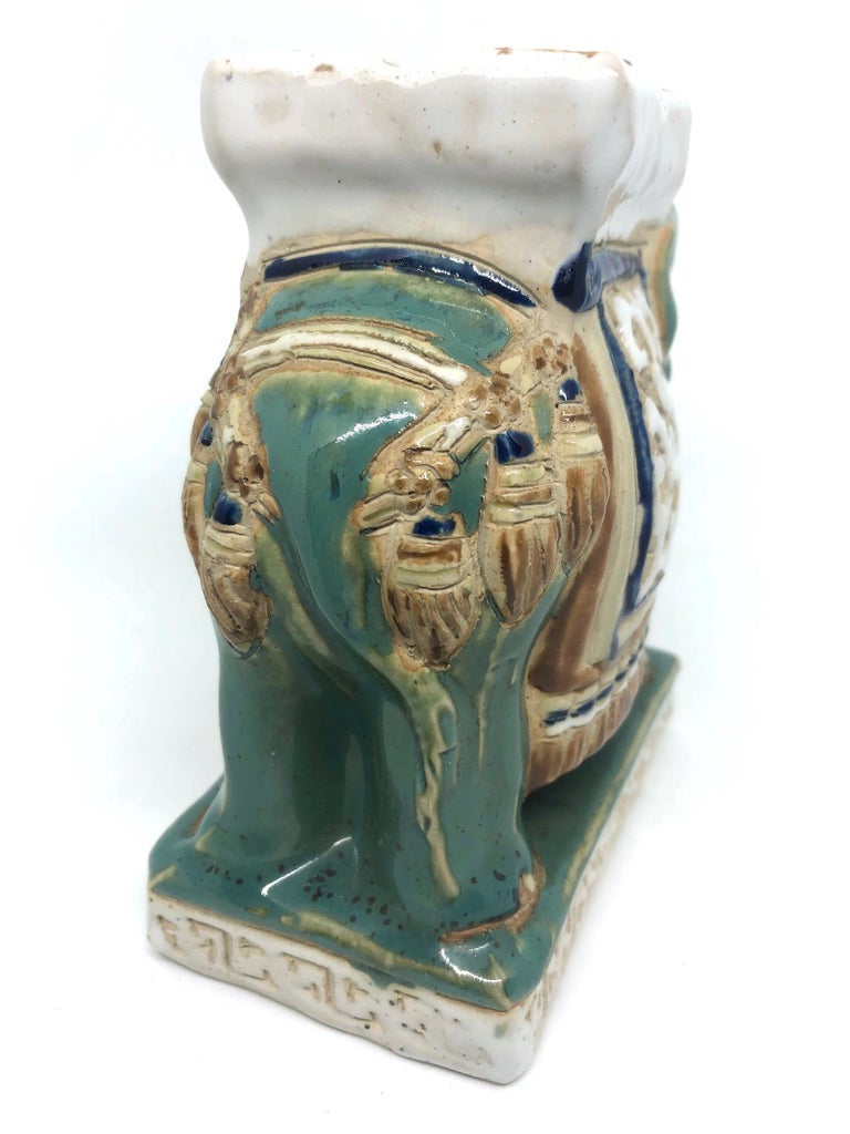 Petite Vintage Hollywood Regency Chinese Ceramic Elephant Ashtray at ...