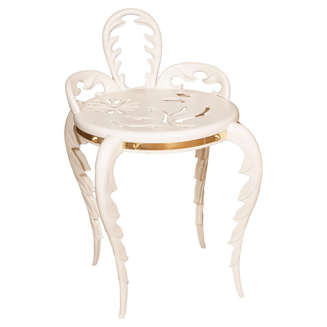 Petite Black Forest Upholstered Chair at 1stDibs