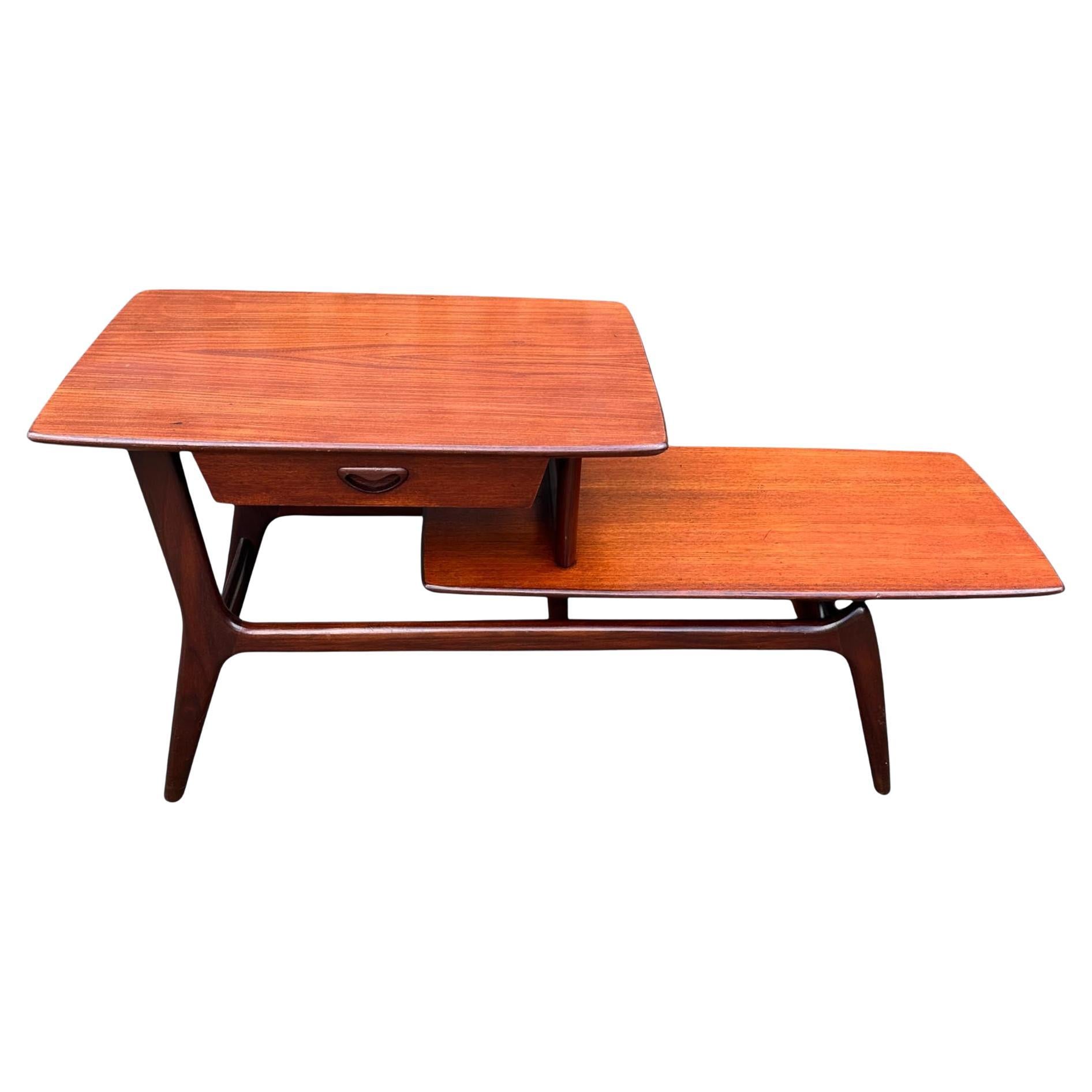 Petra Side Table in Teak by Louis Van Teeffelen for Wébé, Netherlands ...