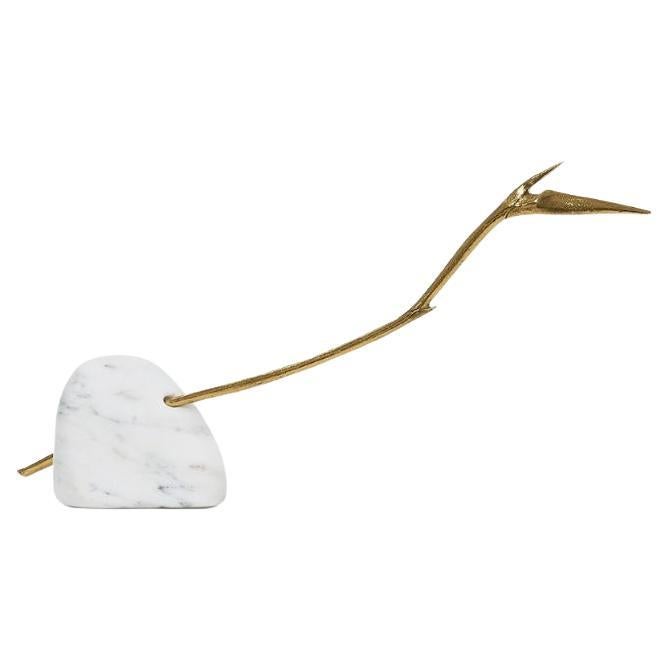 Elysian - a gold sculpture; brass sculpture; marble sculpture ...