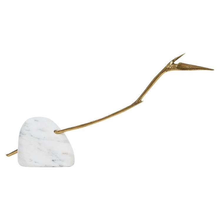 Pétrea I - oversized sculpture; masterpiece; gold centerpiece; marble ...
