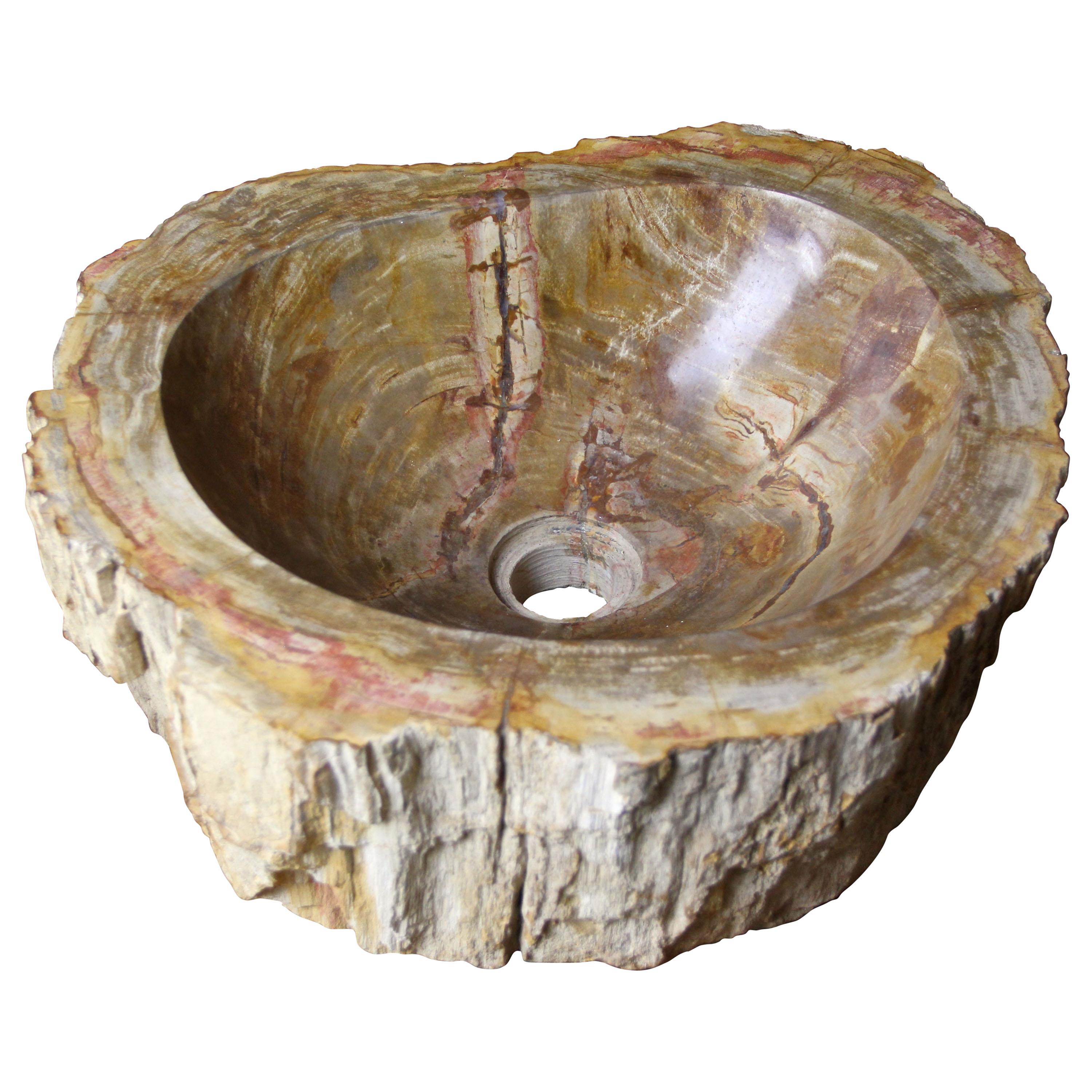 Onyx Sink Basin with Two-Toned Coloration and Live Edge at 1stDibs