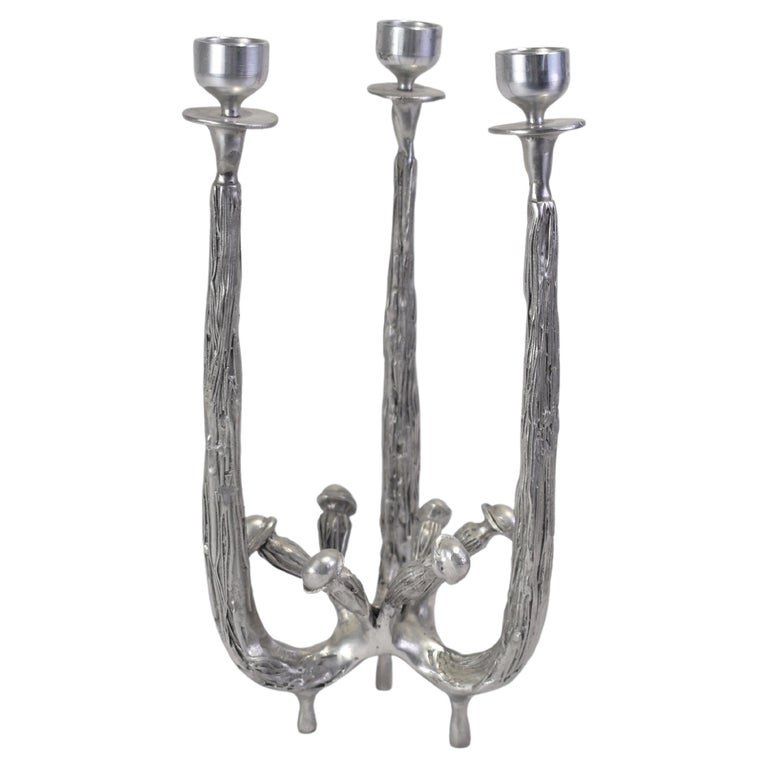 Pewter Candelabra at 1stDibs