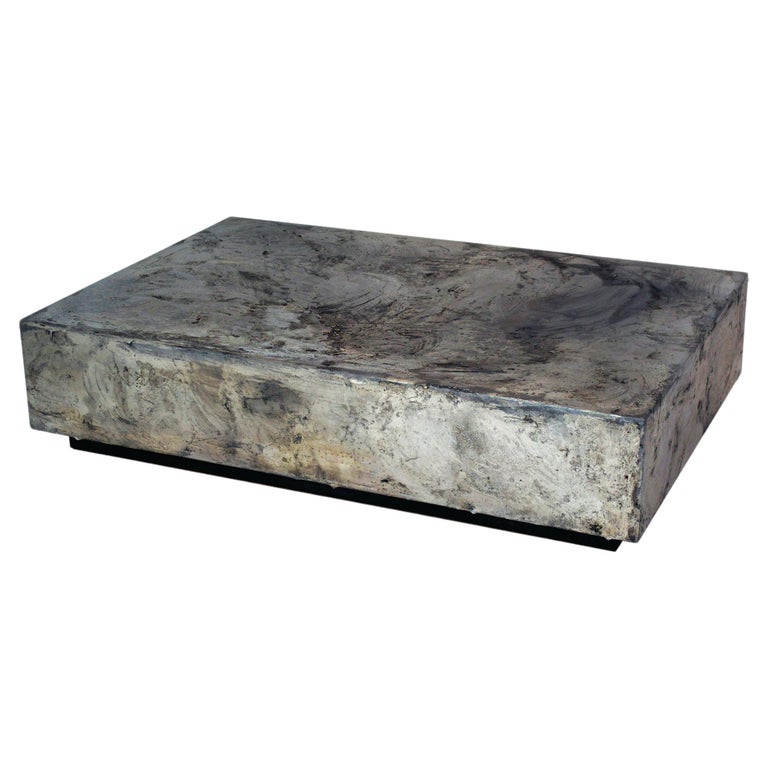 Pewter Coffee Table by Gentner Design For Sale at 1stDibs