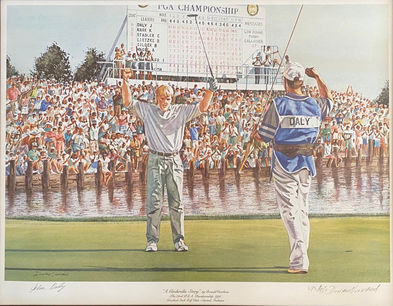 PGA Golf Tournament Autographed Lithograph For Sale at 1stDibs