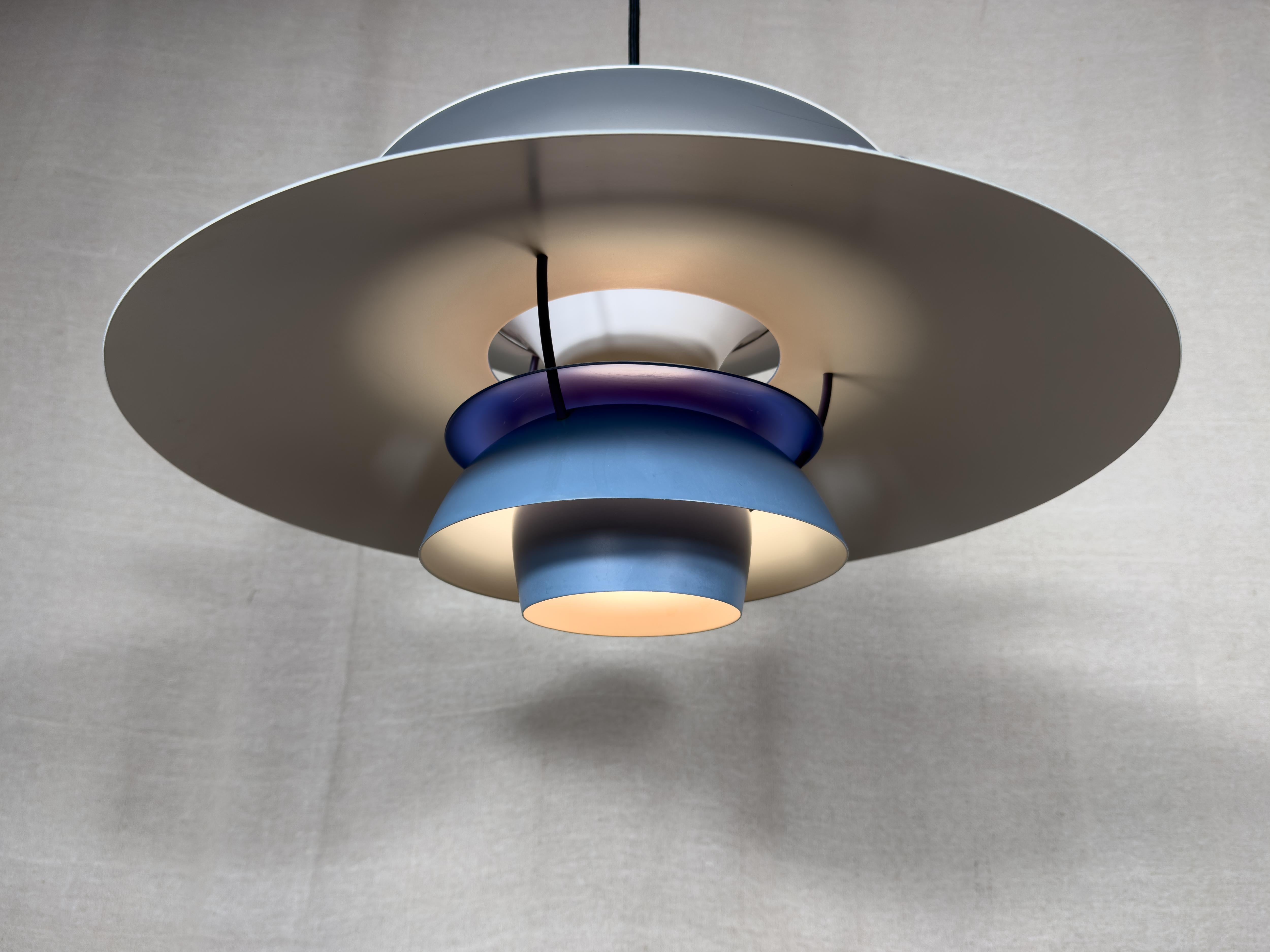 PH 5 Pendant Light Blue For Sale at 1stDibs