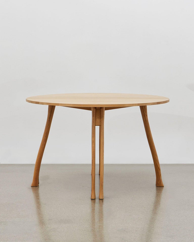 PH Axe Table, Natural Oak Legs, Veneer Table Plate with Veneered Edge ...