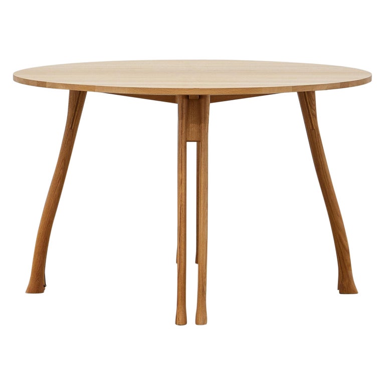 PH Axe Table, Natural Oak Legs, Veneer Table Plate with Veneered Edge ...