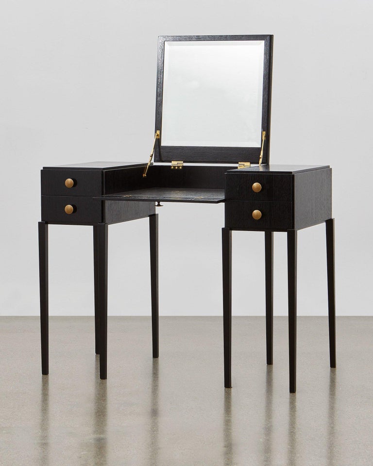 PH Dressing Table, black oak veneer, white ash wood drawers For Sale at ...