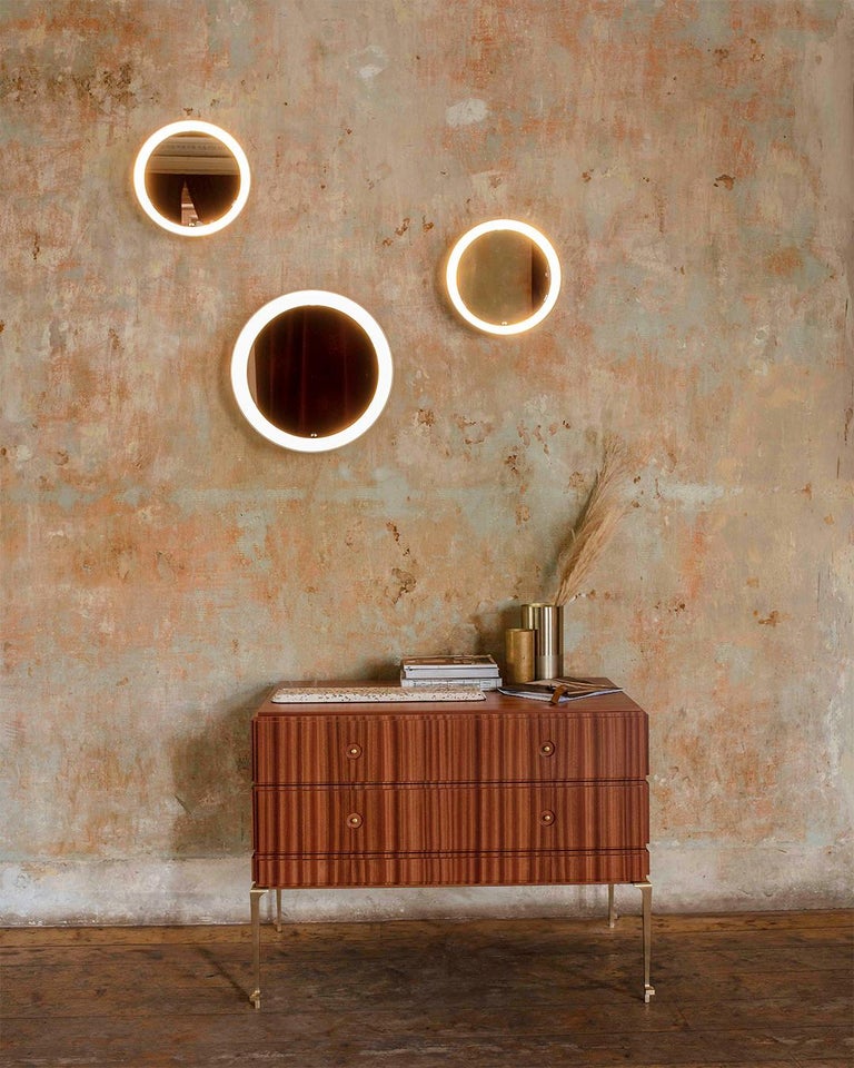 PH Grand Chest of Drawers, Mahogany Veneer, Brass Legs, White Ash ...