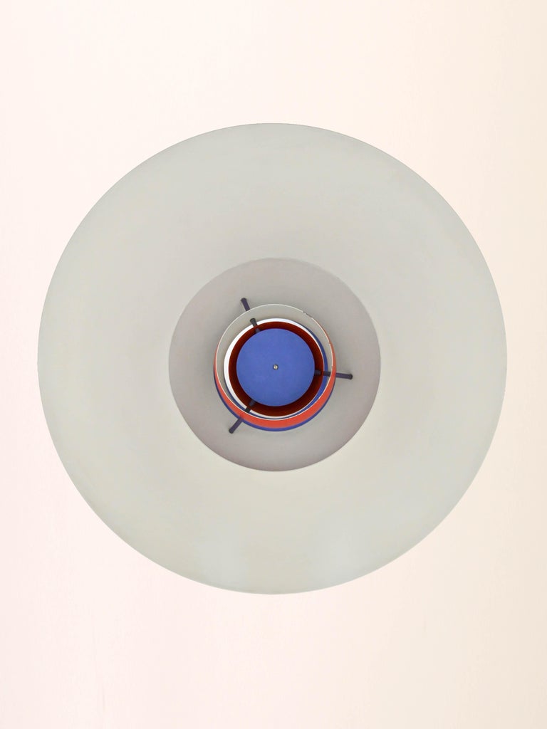 PH5 Vintage Pendant Lamp Red Color For Sale at 1stDibs