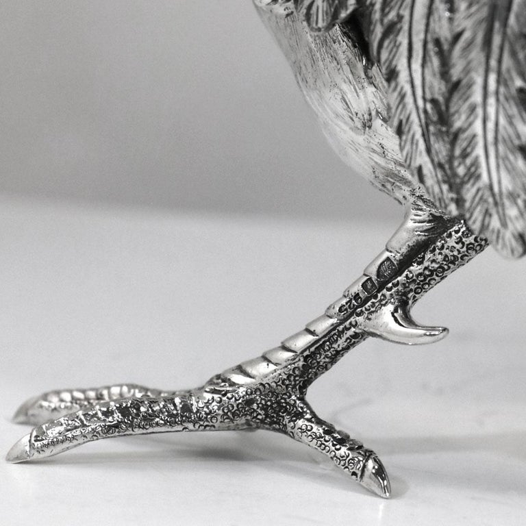 Pheasant by Alcino Silversmith 1902 in Sterling Silver 925 with Bone ...