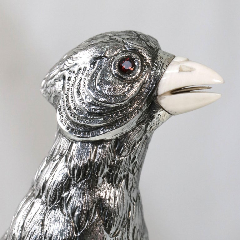 Pheasant by Alcino Silversmith 1902 in Sterling Silver 925 with Bone ...