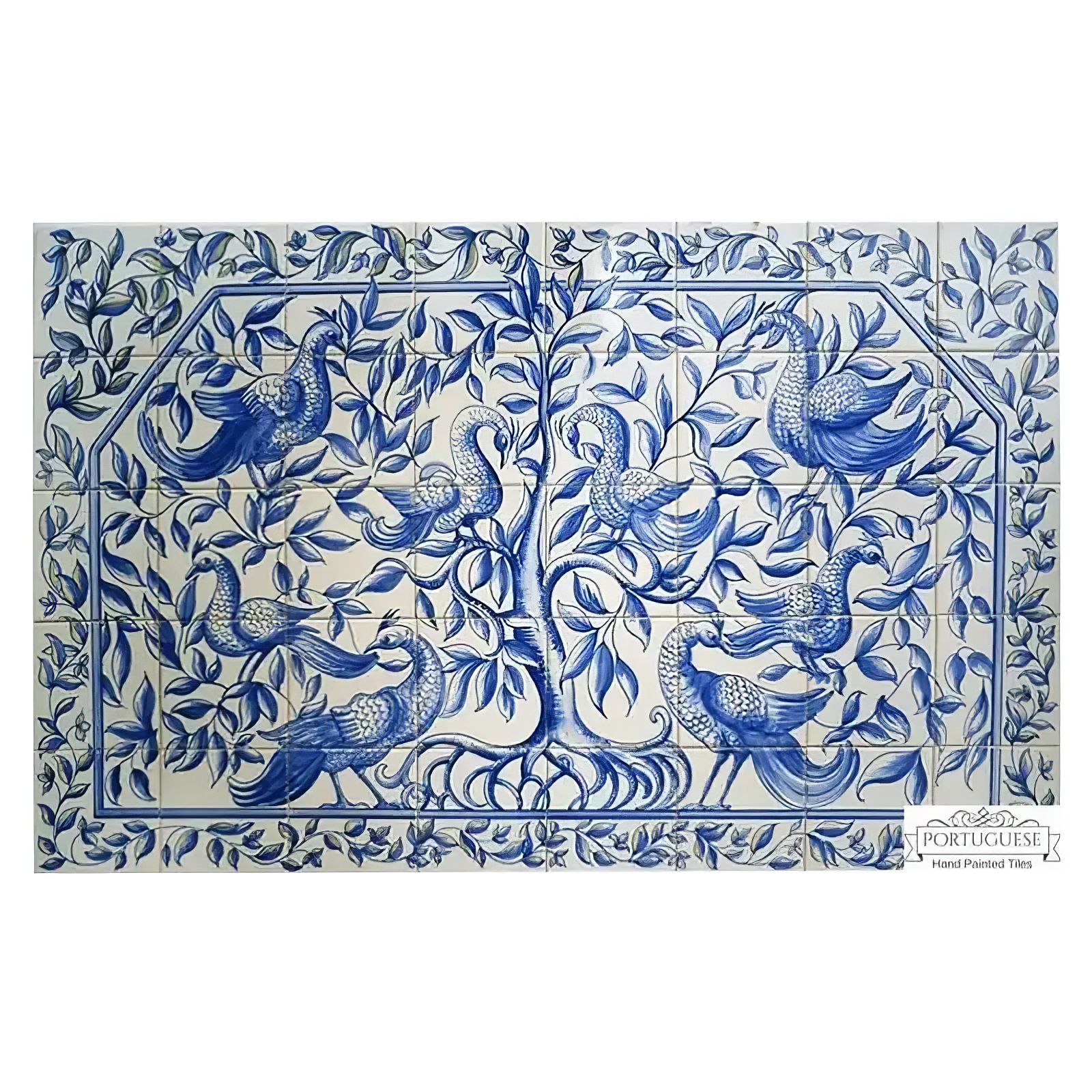 Lemon and Orange Trees Tile Mural, Indoor or Outdoor Decorative Wall ...