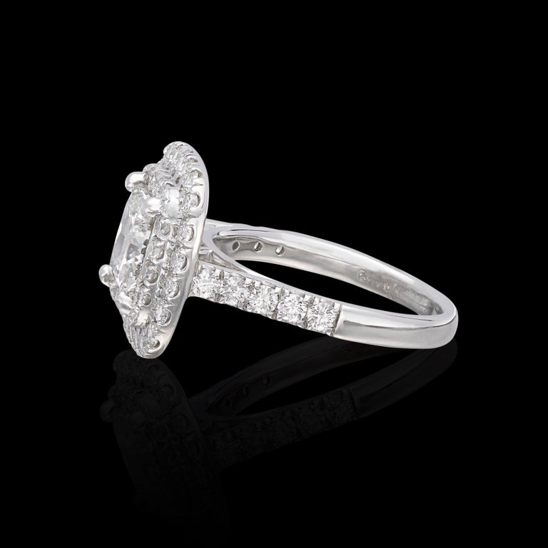 Phenomenal 3.22cttw Princess Cut Diamond Ring For Sale at 1stDibs