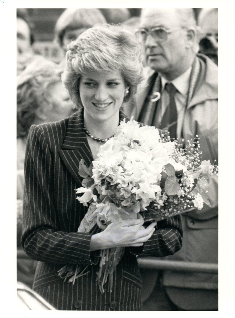 Phil Loftus - Princess Diana with Flowers Vintage Original Photograph ...