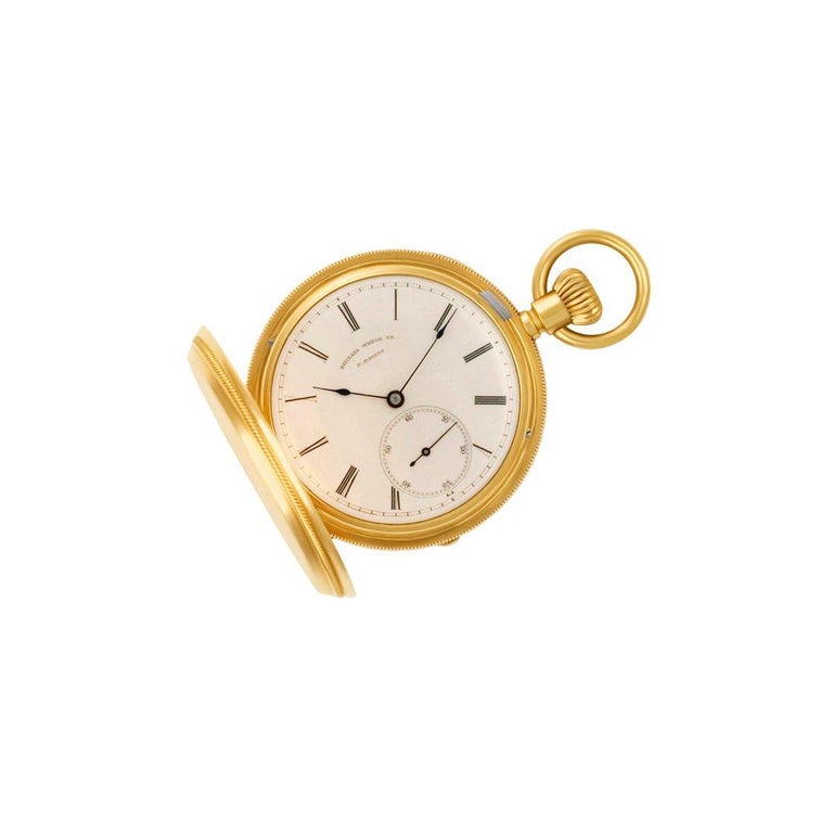Philadelphia Watch Co. Pocket Watch in 18k Yellow Gold, Single Sunk ...