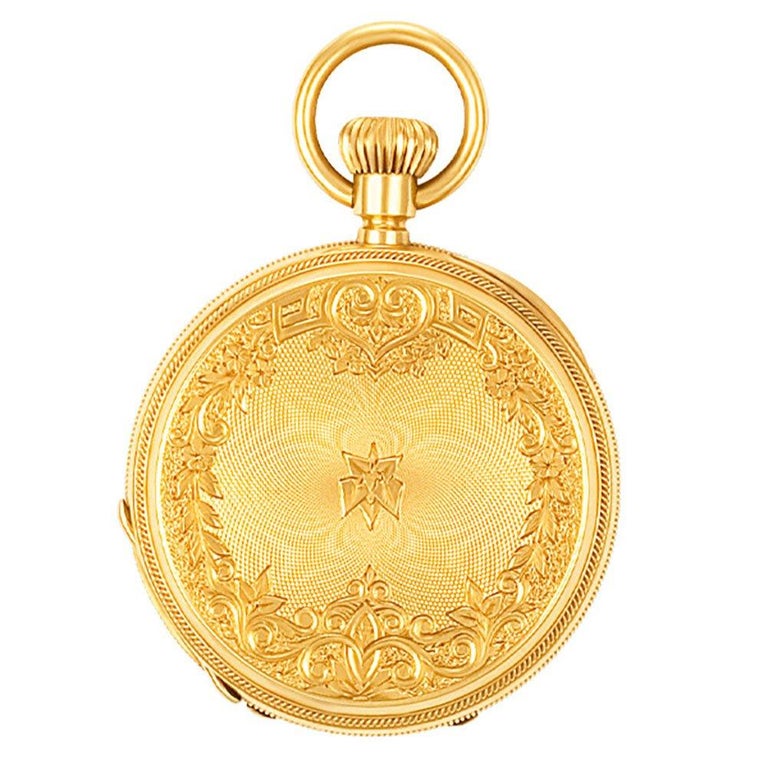 Philadelphia Watch Co. Pocket Watch in 18k Yellow Gold, Single Sunk ...