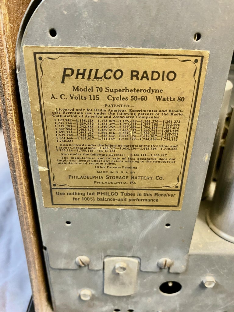 Philco Restored Tube Radio Model 70 Cathedral ''1933'' with MiniJack ...