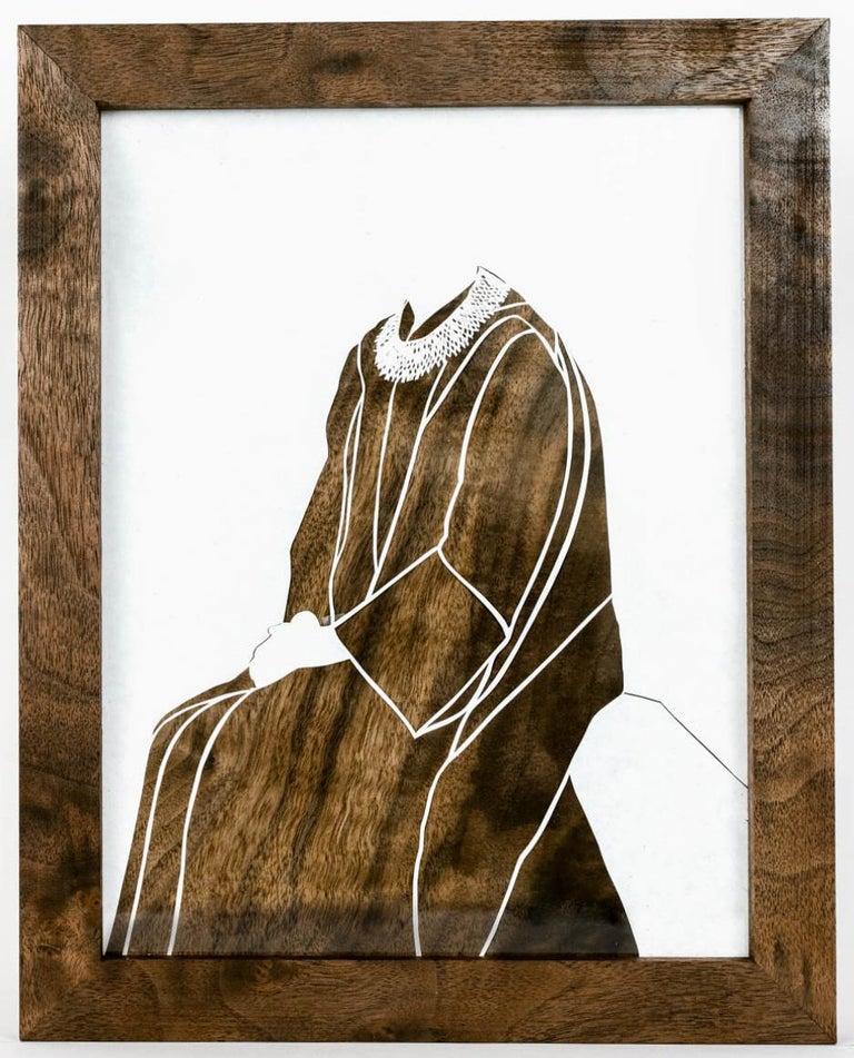 Philip A. Robinson Jr. - "Portrait Judge" Figurative, Hand-Cut Paper ...