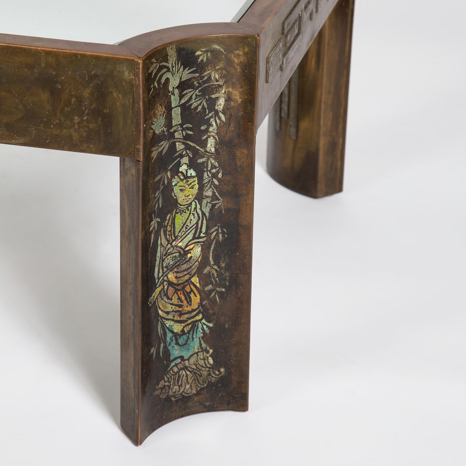 Philip and Kelvin LaVerne Bronze Coffee Table For Sale at 1stDibs