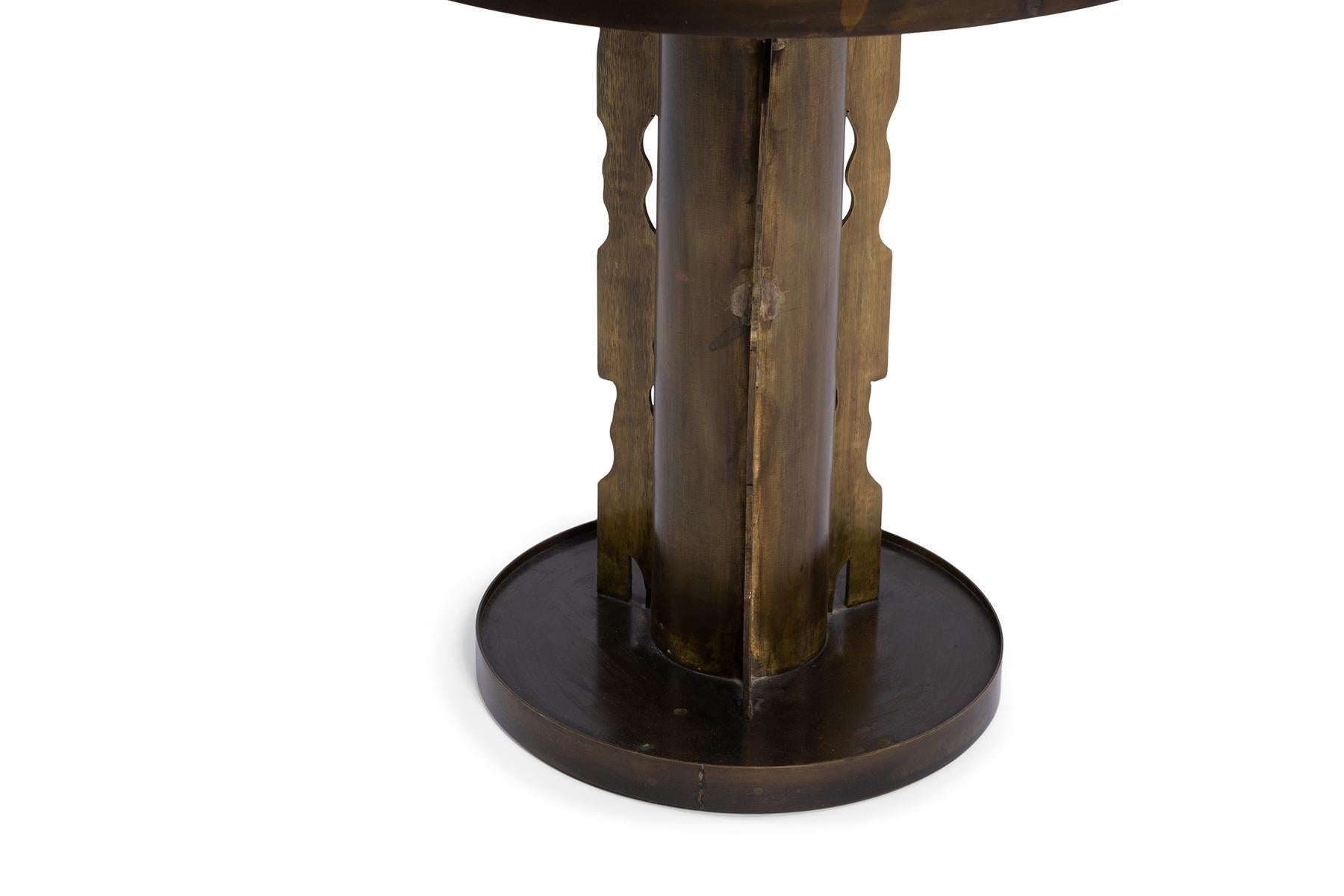 Philip and Kelvin LaVerne 1970s Caduceus Side Tables at 1stDibs