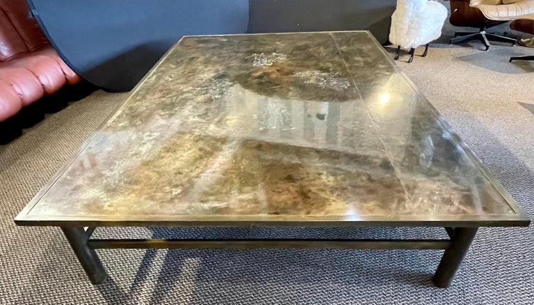 Philip and Kelvin LaVerne Coffee Cocktail Table, Custom Made Monumental ...