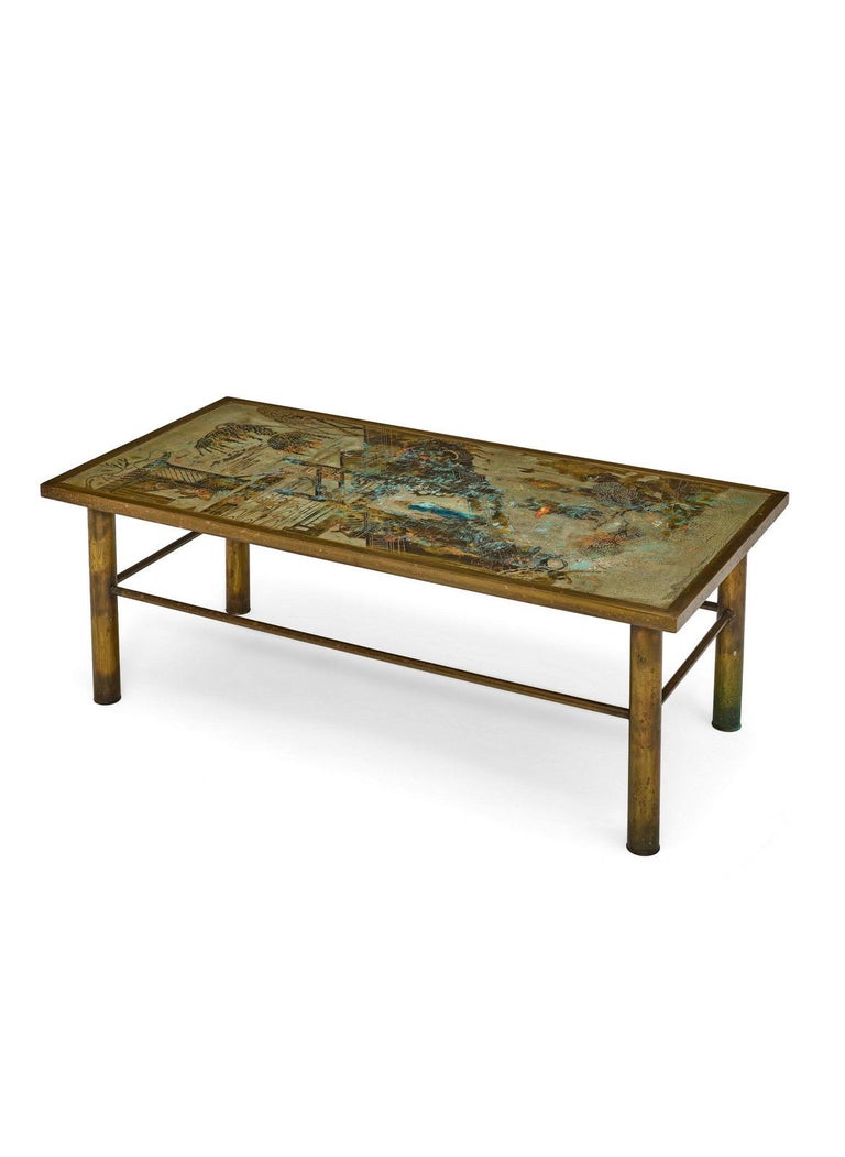 Philip and Kelvin LaVerne Coffee Table, 1960s at 1stDibs