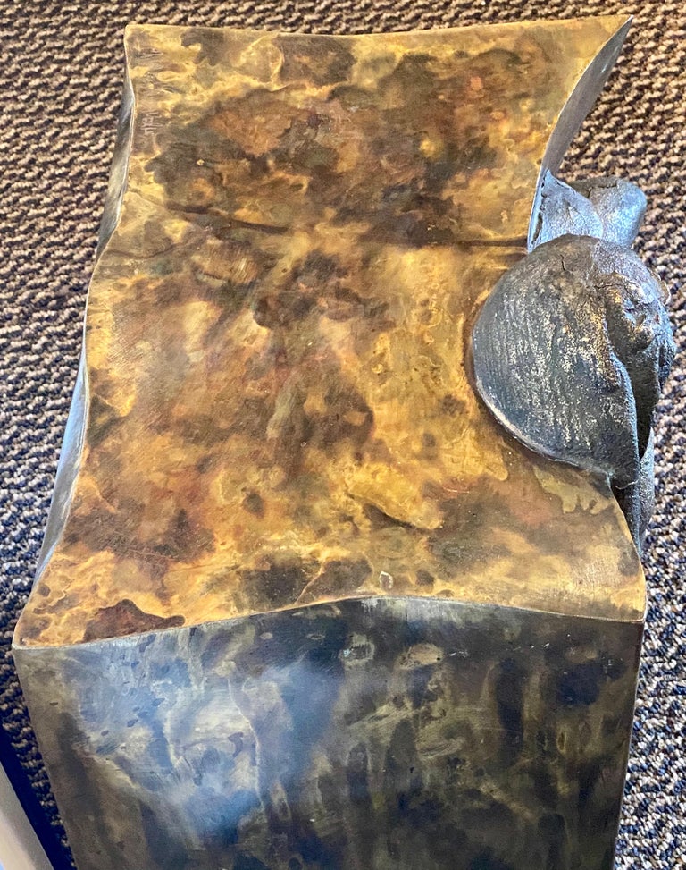 Philip and Kelvin LaVerne Figural Cube End Table Signed One of a Kind ...