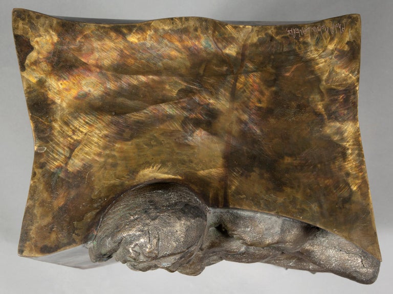 Philip and Kelvin LaVerne Figural Cube End Table Signed One of a Kind ...