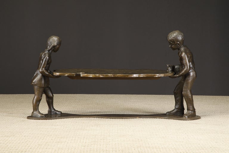 Philip and Kelvin LaVerne 'Generation' Bronze Sculpture Table, c. 1964 ...