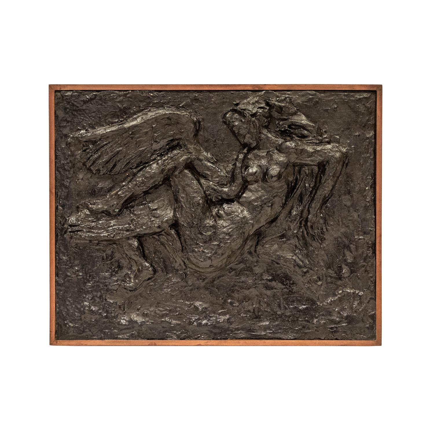 Philip and Kelvin LaVerne "Leda and the Swan" Unique Wall Sculpture ...